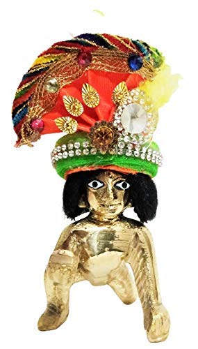 Buy Laddu Gopal Rajasthani Orange Pagdi Online at Low Prices in India ...