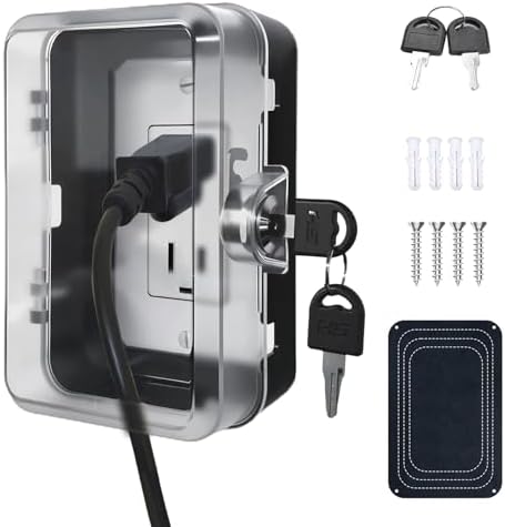 Amazon.com : PILISPARK Child Proof Outlet Lock Box with 2 Durable Keys ...