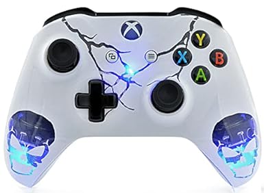 Amazon.com: "Skulls White" Custom Wireless Controller Compatible with ...