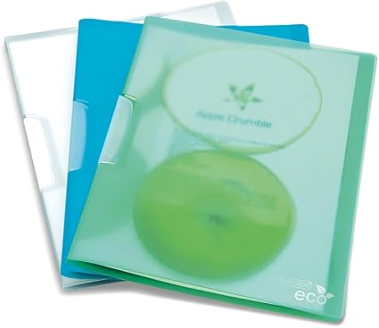 Rapesco 1043 ECO Pivot Clip File, A4, Assorted Transparent Colours ...