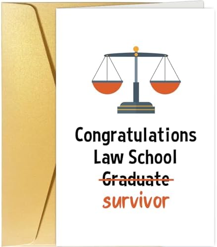 Amazon.com : Funny Graduation Card for Law School Graduate, Graduate ...