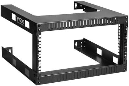 Amazon.com: RIVECO 4U 19" Wall Mount Network Rack – 17.7" Deep 2 Post ...