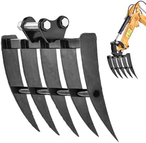 Amazon.com : Mini Excavator Rake, Wide Backhoe Rake, Hydraulic Tilt ...
