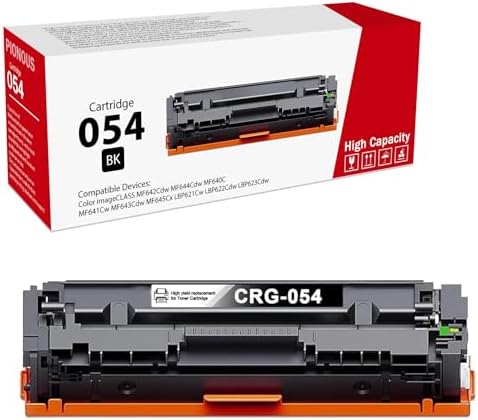 Amazon.com: 054 High Yield Toner Cartridge (1-Pack, Black) PIONOS ...