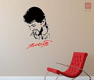 ISEE 360® Actor Thalapathy Vijay wall stickers for bedroom,Hall,living ...