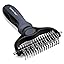 Maxpower Planet Pet Grooming Brush - Double Sided Shedding, Dematting ...