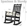 Amazon.com: Outdoor Rocking Chairs Set of 2, Weather-Resistant HDPE ...