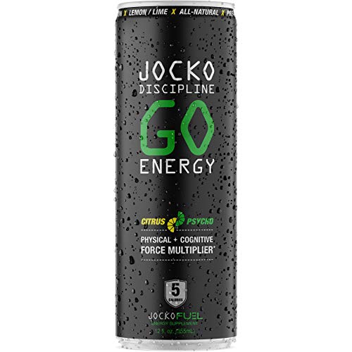 Jocko GO Energy Drink, Citrus Psycho (Lemon Lime) - Sugar-Free All ...
