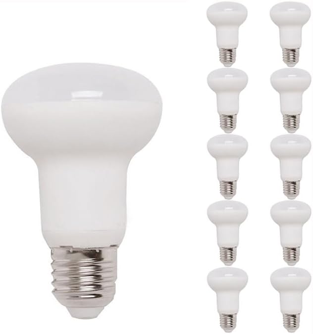 R63 Reflector E27 LED Bulb, 10-Pack Daylight 6000K, R63 Spotlight Bulbs ...