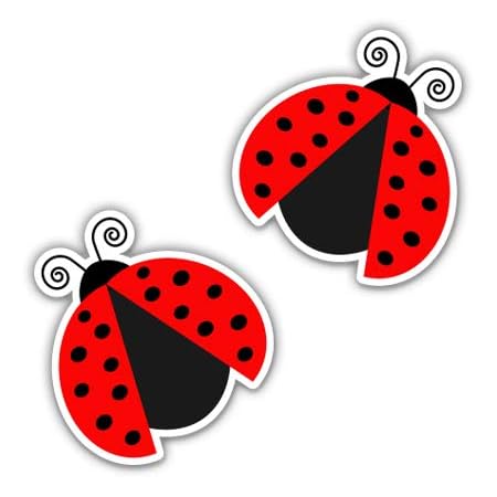 Amazon.com - GT Graphics Ladybugs Set of 2-3" Each Vinyl Stickers - for ...