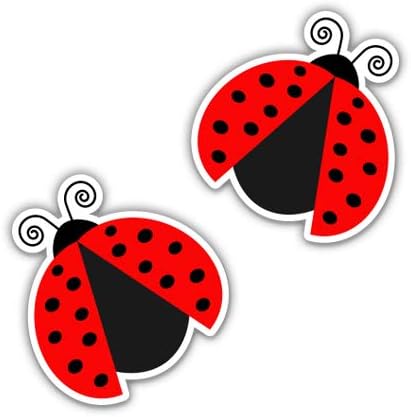Amazon.com - GT Graphics Ladybugs Set of 2-3" Each Vinyl Stickers - for ...