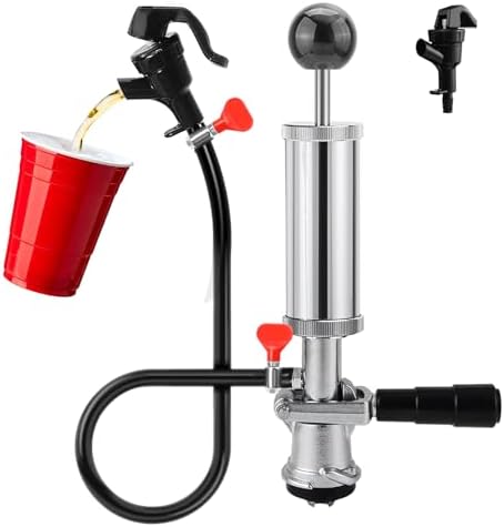 Amazon.com: FERRODAY 4" Beer Keg Tap Heavy Duty Complete D-System Keg ...