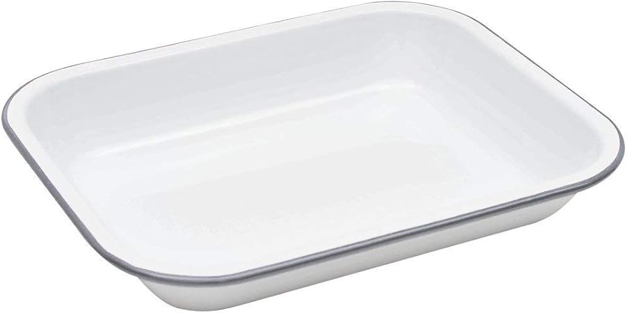 Amazon.com: Enamelware Small Open Roaster, 11.5 x 9.25 inches, Vintage ...