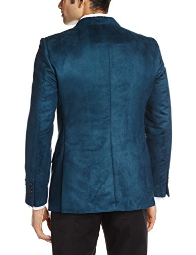 Arrow Men's Suede Slim Fit Blazer (8907163065223_ABOF9645_50_Blue ...