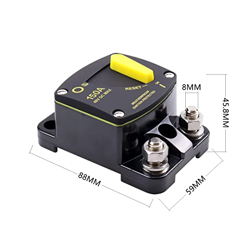 RKURCK 12V – 48V DC 150 Amp Surface Mount & Panel Mount Circuit ...