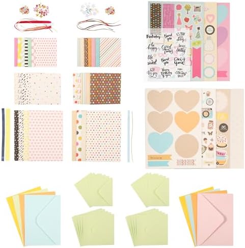32Pcs Paper Card Making Kits - DIY Greeting Card Kit - Colorful ...
