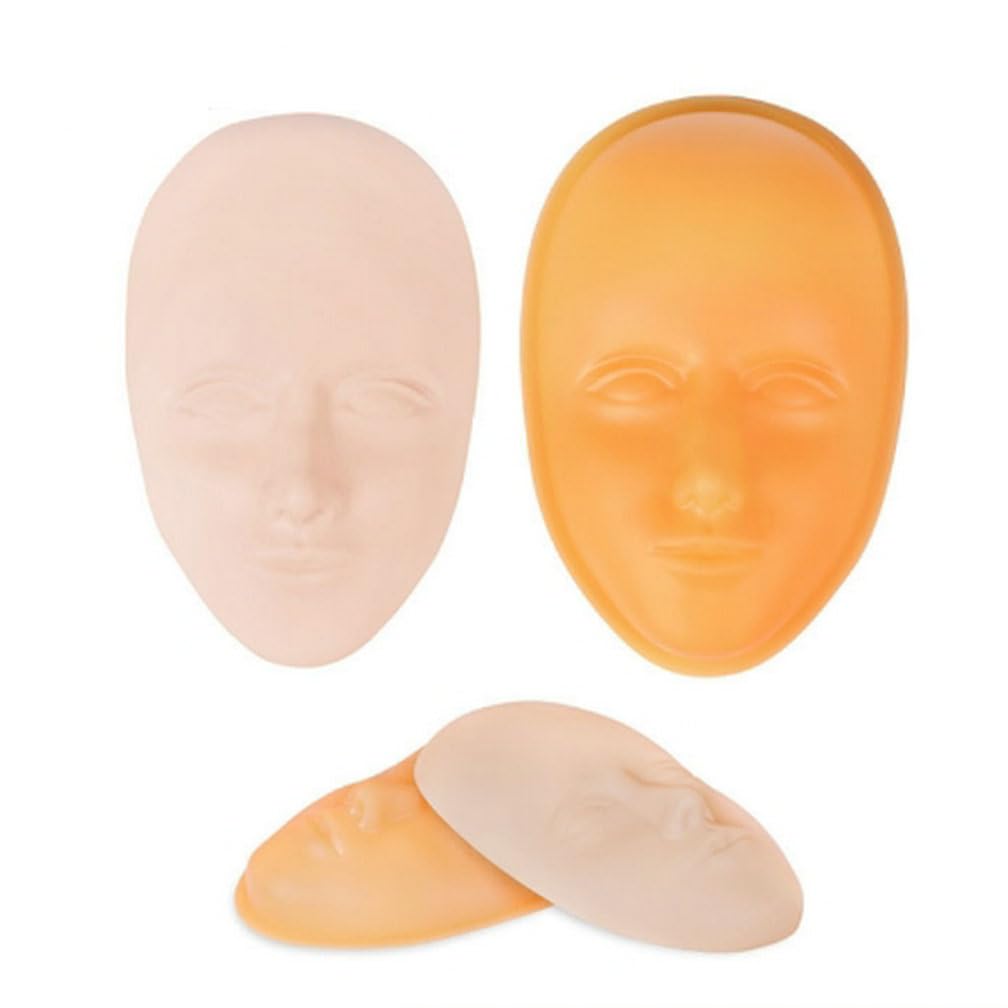 Amazon.com: HOTWE 5D Facial Tattoo Practice Skin, Silicone Training Fake Head for Eyebrow ...