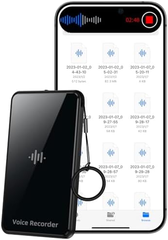 64GB Voice Recorder,Audio Recorder with AI-Intelligent Triple Noise ...
