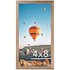 Amazon.com - JCJMY 4x8 Picture Frame Rustic Brown for Wall Hanging or ...