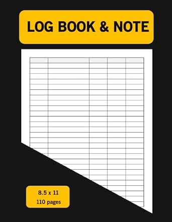 Log Book: Customizable 5 Columns Multipurpose Daily Log Book For Small ...