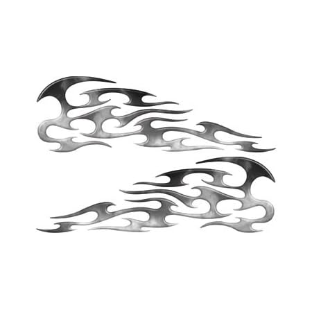 Amazon.com: Full Color Reflective Fire Red Tribal Motorcycle Gas Tank ...