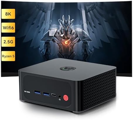TRIGKEY S6 Mini PC, AMD Ryzen 5 6600H (6C/12T, Up to 4.5GHz) 16G DDR5 ...