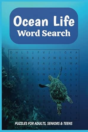 Ocean Life Word Search: An Everything Ocean Themed Word Find Puzzle for ...