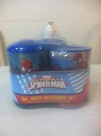 Amazon.com: Marvel Ultimate Spiderman 3 Pc ~ Bathroom Accessory Set ...