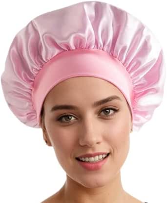 Amazon.com: Silk Bonnet for Sleeping Women - Satin Hair Bonnet with ...