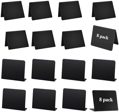 Mini Chalkboard Small, 16Pcs Mini Black Chalkboards, Message Boards ...