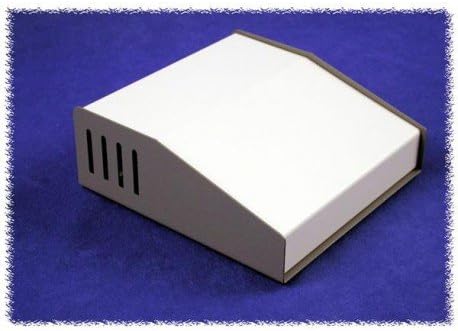 515-0920, Light Gray Steel/Aluminum Sloped Console Enclosure - Amazon.com
