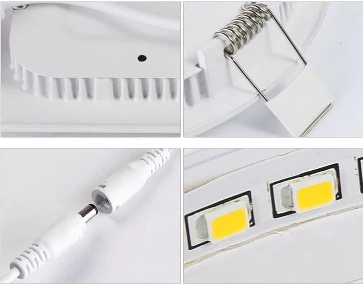 I Lumos (2 Pack) Ultra Thin Warm White Square LED Recessed Flat Panel ...