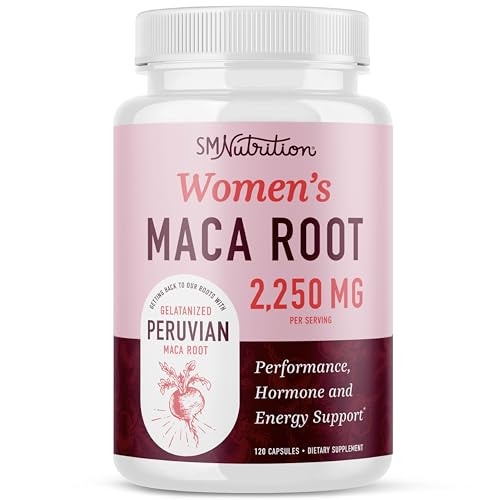 Organic Maca Root Capsules for Women | Peruvian Maca 2250MG Extra ...