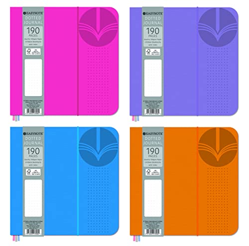 Square Journal Dotted 4 Bright Colours – BigaMart