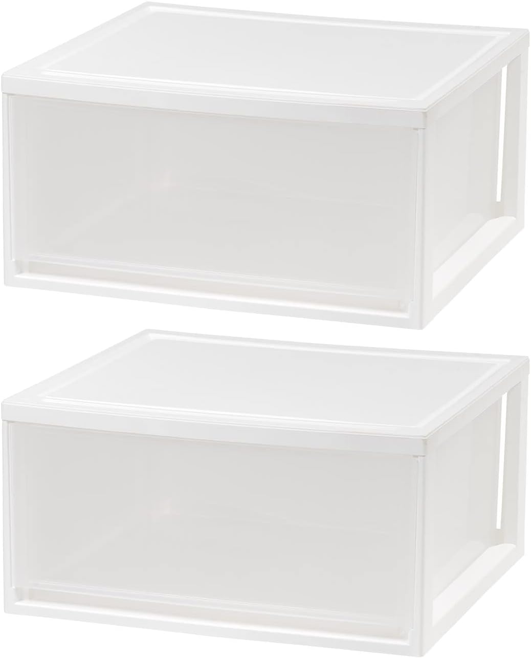 Amazon.com: IRIS USA 47 Quart Extra Large Stacking Storage Drawer ...