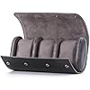 Amazon.com: 3 Watch Roll Travel Case - Handmade Leather Watch Rolls Box ...