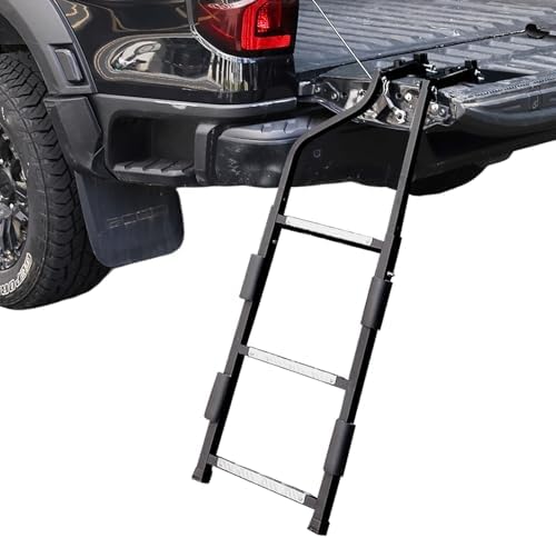Amazon.com: Tailgate Ladder for Pickup Truck, Universal 34"-42" Height ...