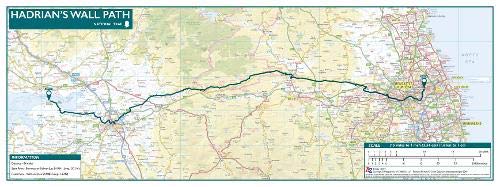 Hadrians Wall Path National Trail Road Map National Trail Planning ...