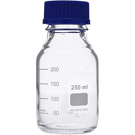 This-Trading - Reagent Media Bottle 250ml Borosilicate Glass Storage ...