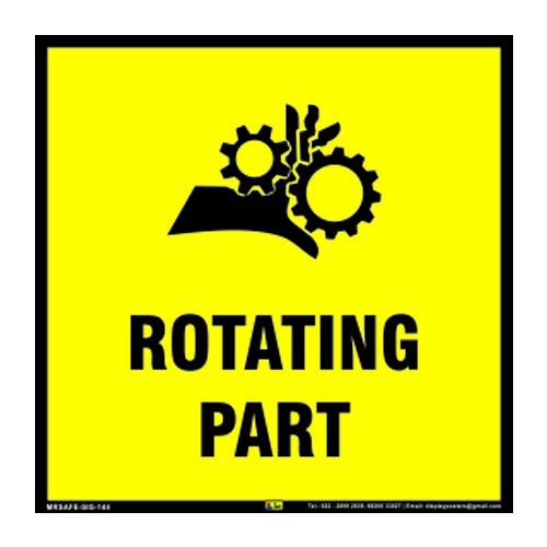 Mr. Safe - Rotating Part Sign Eco Vinyl Sticker 8 inch X 8 inch ...