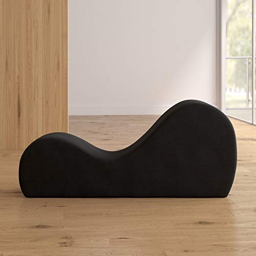 Antique Wood Hub Velvet Tantric Chaise Lounge Chair, Yoga Chaise Lounge ...