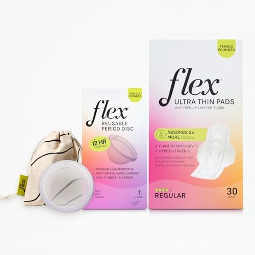 Amazon.com: Flex Reusable Disc & Flex Ultra Thin Pads (30 Count) Bundle ...