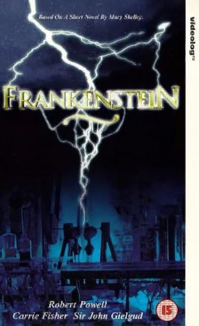 Frankenstein [VHS] : Robert Powell, Carrie Fisher, John Gielgud, David ...