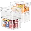 Amazon.com: ZEXALOR Clear Plastic Storage Bin with Lid, Stackable ...