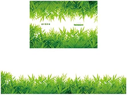Amazon.com: decalmile Green Grass Flower Wall Corner Decals Floral ...
