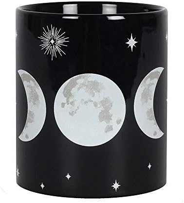 Amazon.com | Mug - Ceramic Tea/Coffee - Triple Moon Mug - Black Gothic ...