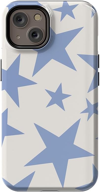 Amazon.com: Casely iPhone 14 Case | Stars Align | Blue & White Stars Essential Case | Compatible ...