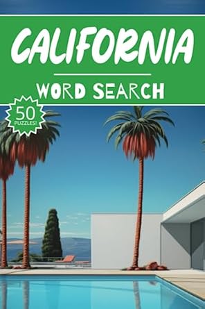 California Word Search: 50 USA States Puzzles, Word Find, Vocabulary ...