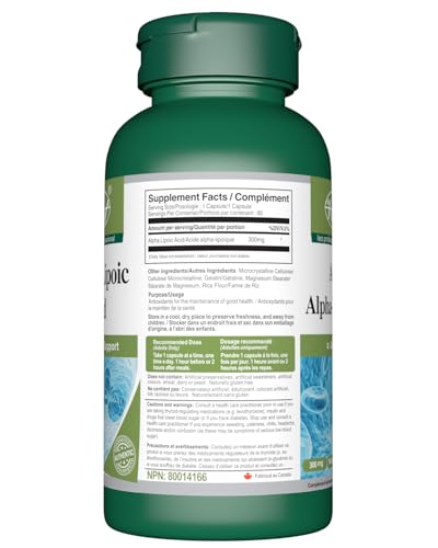 Acide alpha-lipoïque (ALA) 300 mg 3 x 90 capsules | Puissant supplément ...