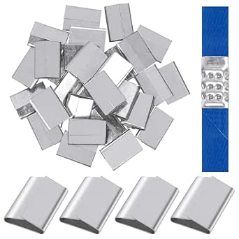 Glarks 100pcs 5/8in Closed Seals Buckles (Push Type) Set, Closed (Snap ...